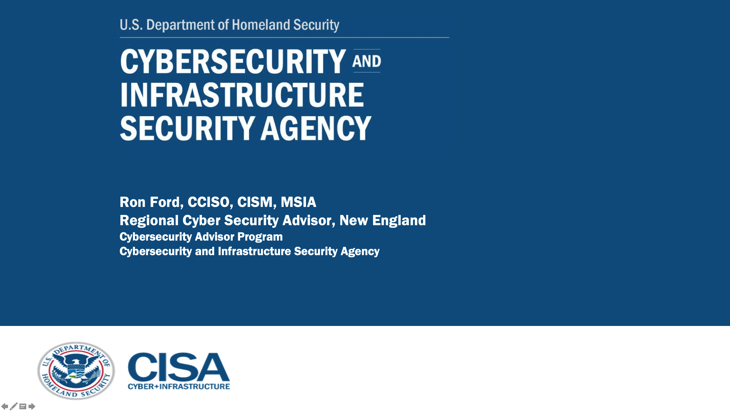 U.S. Department of Homeland Security – The Official Cybersecurity Summit