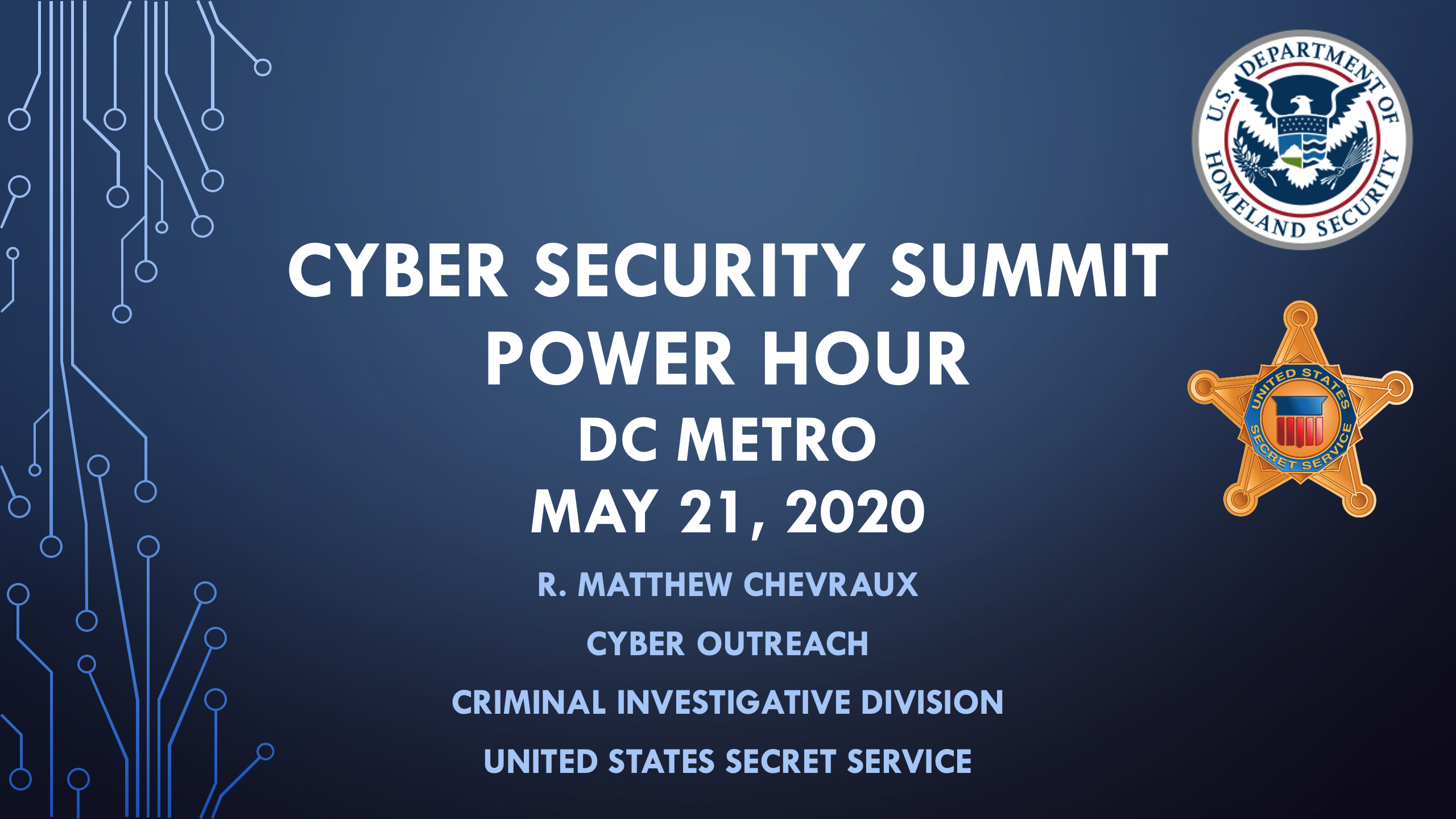 U.S. Secret Service – The Official Cybersecurity Summit