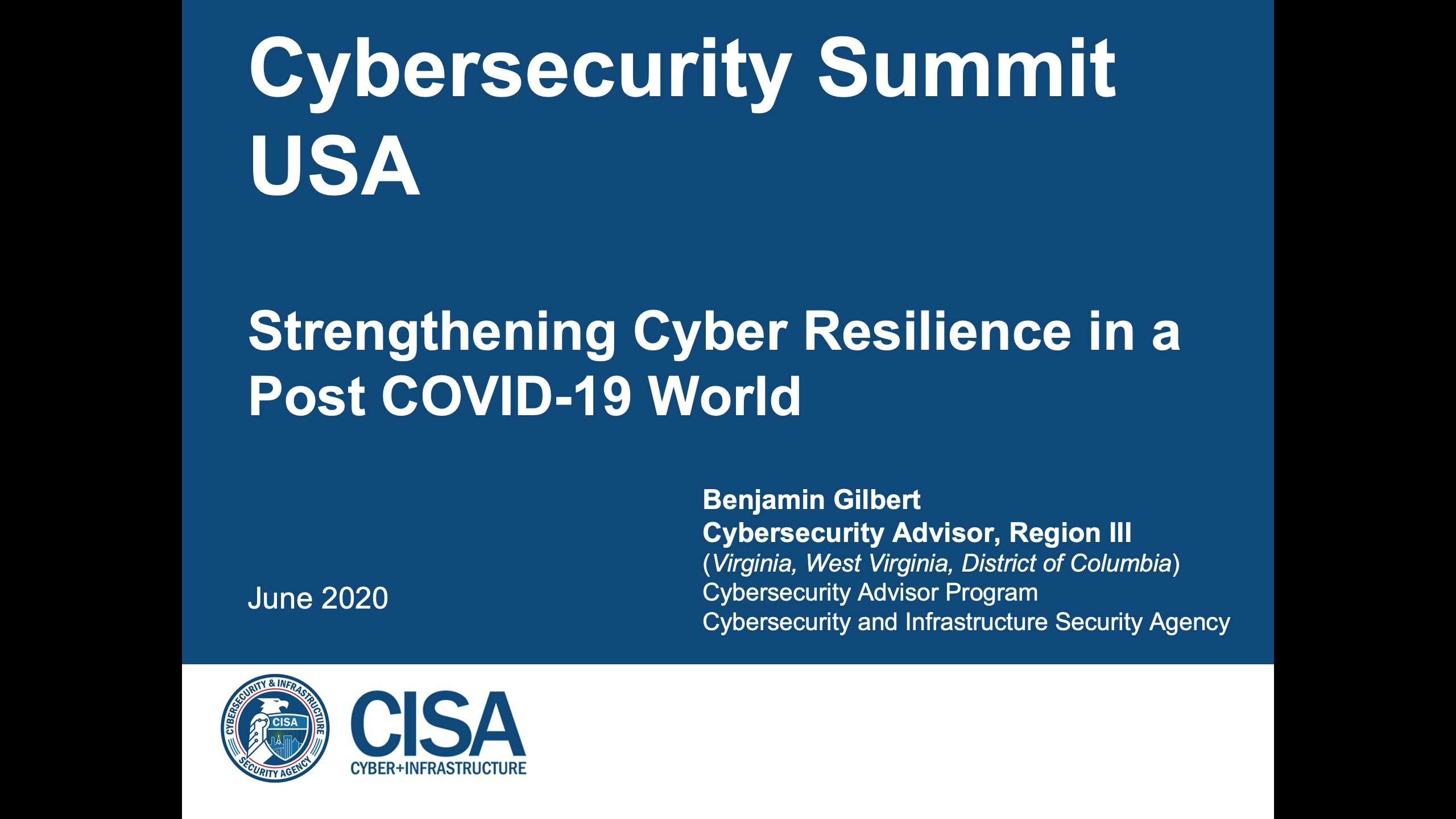 Cybersecurity and Infrastructure Security Agency, U.S. DHS – The ...